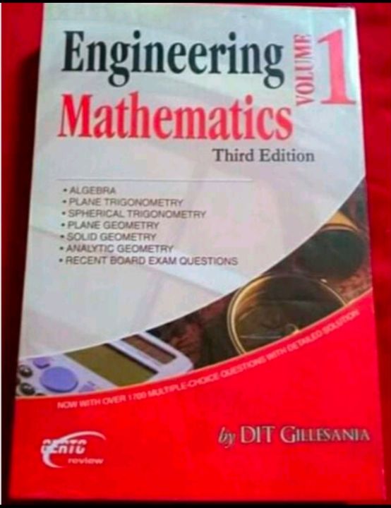ENGINEERING MATHEMATICS Vol.1 Third edition by Gillesania | Lazada PH