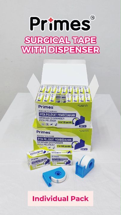 Primes Surgical Tape with Dispenser(Non Woven)(Individually packaged)½ ...