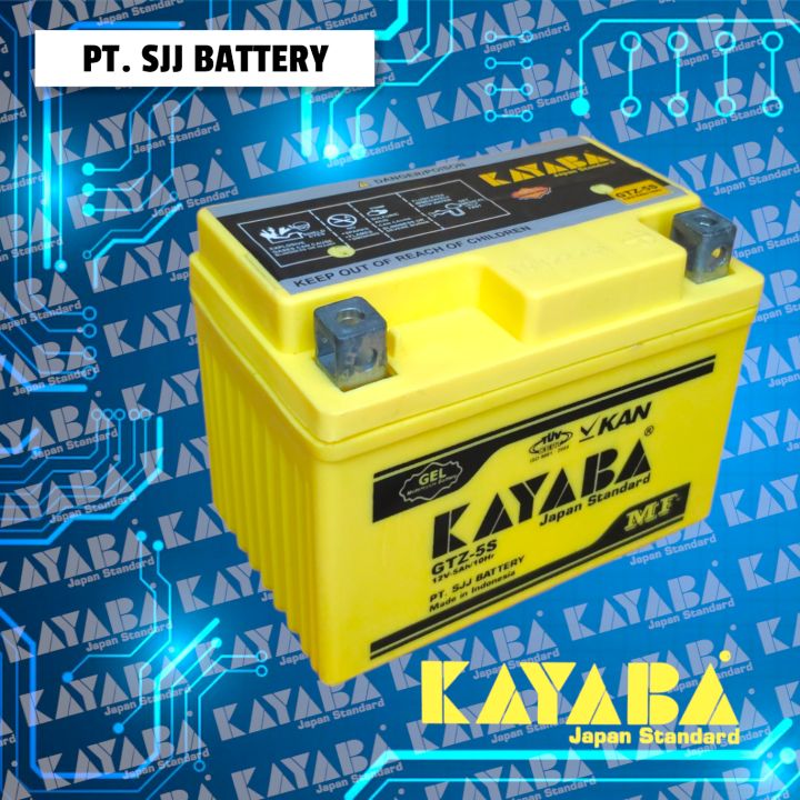 ORIGINAL ACCU KERING KAYABA GTZ5S 5 AMPER AKI MOTOR MATIK HONDA BEAT VARIO TECHNO KHARISMA SUPRA ...