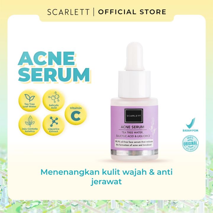 Scarlett Whitening Acne Serum 15ml | Lazada Indonesia
