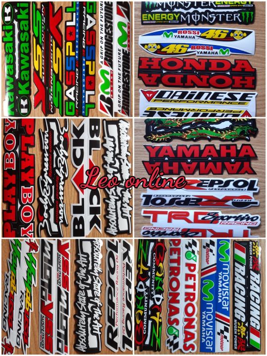 stiker tulisan panjang mendatar 50 sticker campur stiker motor stiker ...