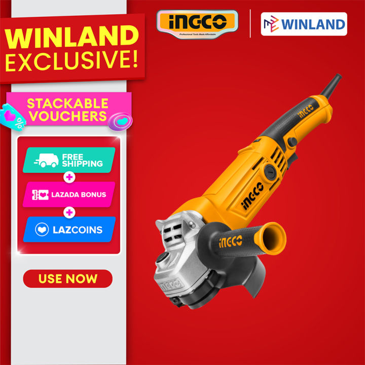 Ingco by Winland Angle Grinder with Variable Speed 1010W AG101087 ING ...