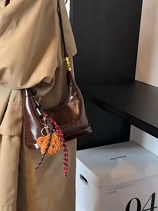 EchoBliss กระเป๋าสะพายไหล่ข้างเดียวผู้หญิงกระเป๋าถือ Merrad ความรู้สึก ...