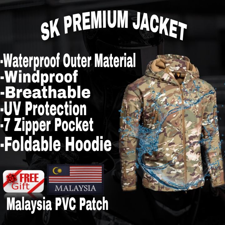 Premium Waterproof Windbreaker Riding Motorcycle Tactical Military ...