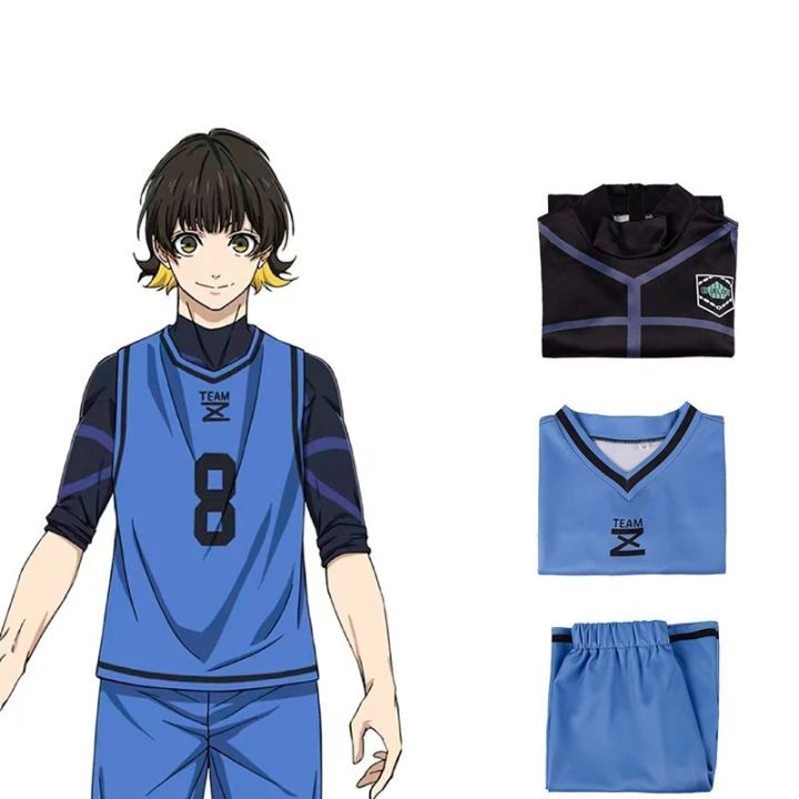 Bachira Meguru Anime Blue Lock Jersey Football Cosplay Costume Unisex ...