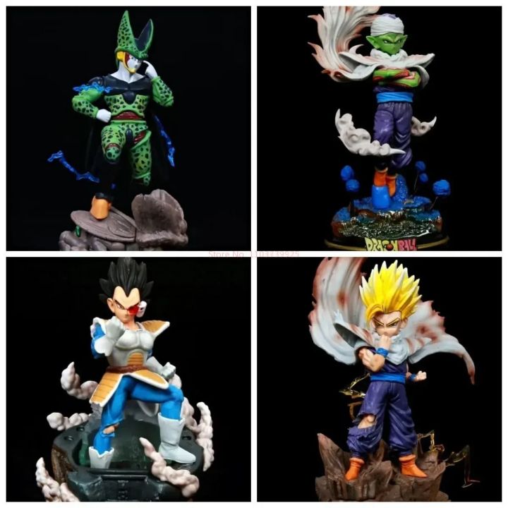 19cm Dragon Ball Anime Figure Piccolo Son Gohan Cell Vegeta Wcf Action ...