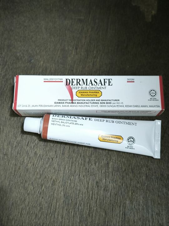 Dermasafe Deep Rub Ointment 30g Muscle Pain Joint Pain Sakit | Lazada
