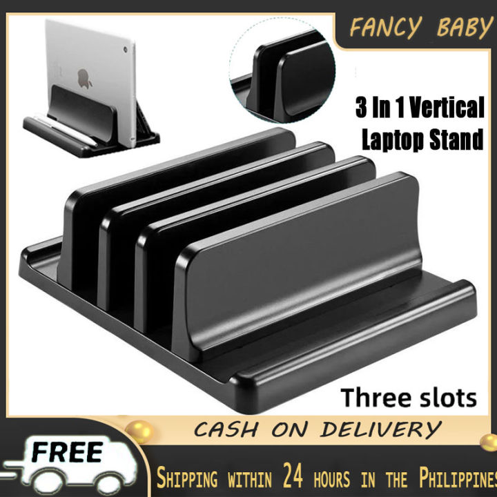 Vertical Laptop Stand Thickness Adjustable Tablet Phone Desktop Laptop ...