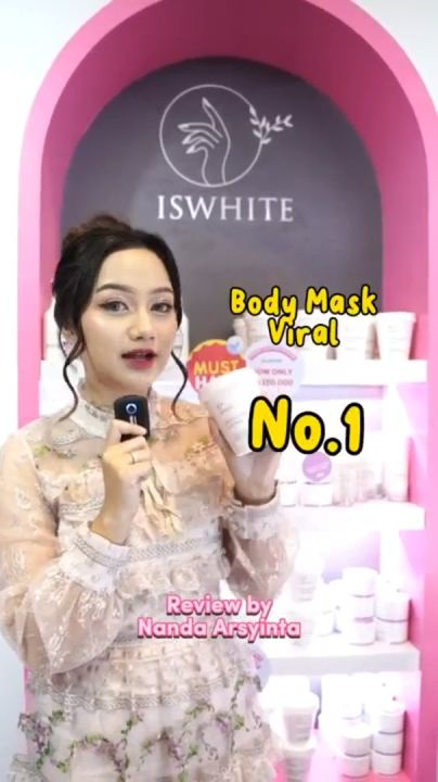 ISWHITE Masker Badan (Body Mask Brightening Ultimate) - Pencerah Badan Seluruh Tubuh ...