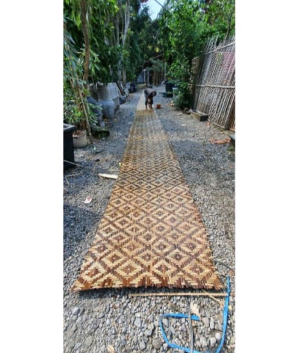 Gedek Anyaman Bambu Motif/Bilik Bambu Motif 1 M x 10 M | Lazada Indonesia