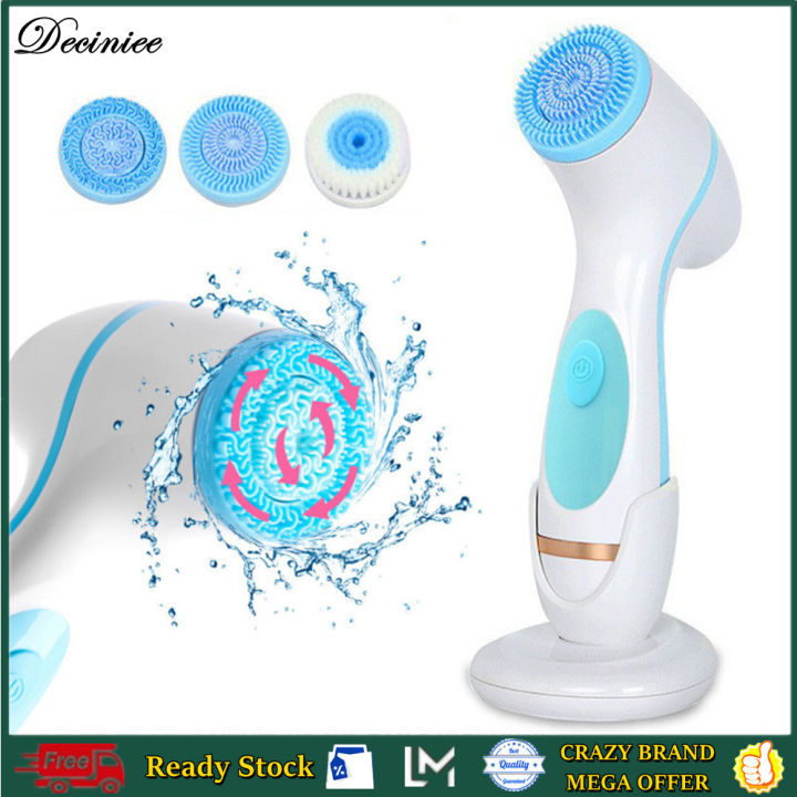 Electric Face Pore Cleaning Brush USB Rechargeable Face Washing Machine ...