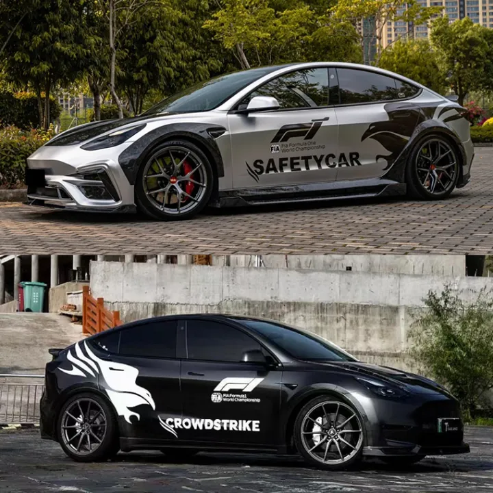 Tesla Model Y Car Stickers Decals Model 3 Restoration Car Sticker ...