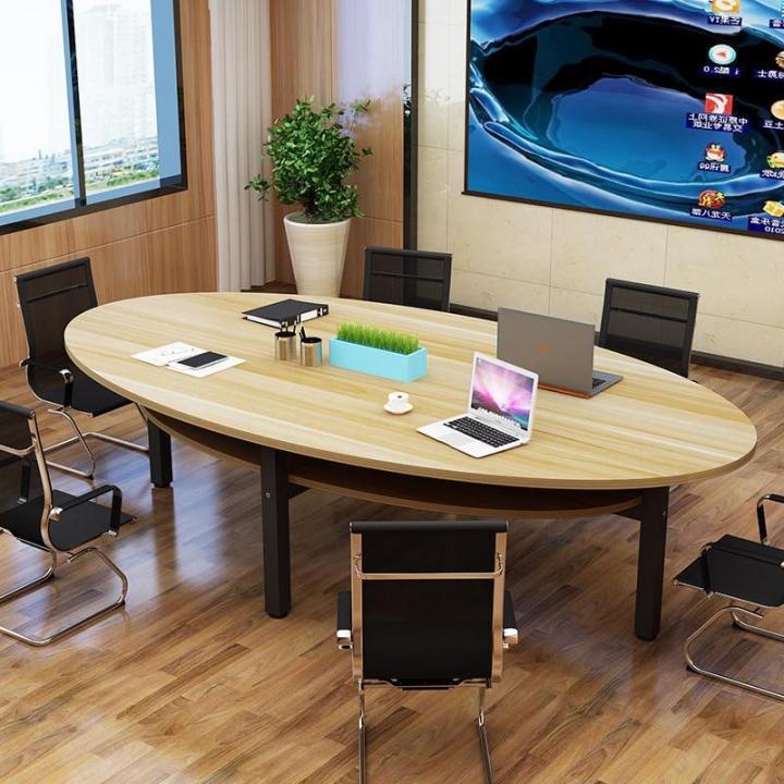 Simple round Conference Table Training Consultation Reception Desk ...