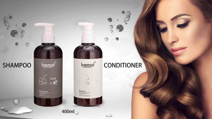Bremod Cocoa Hair Conditioner Or Shampoo 400ml & Hair Keratin Silky ...