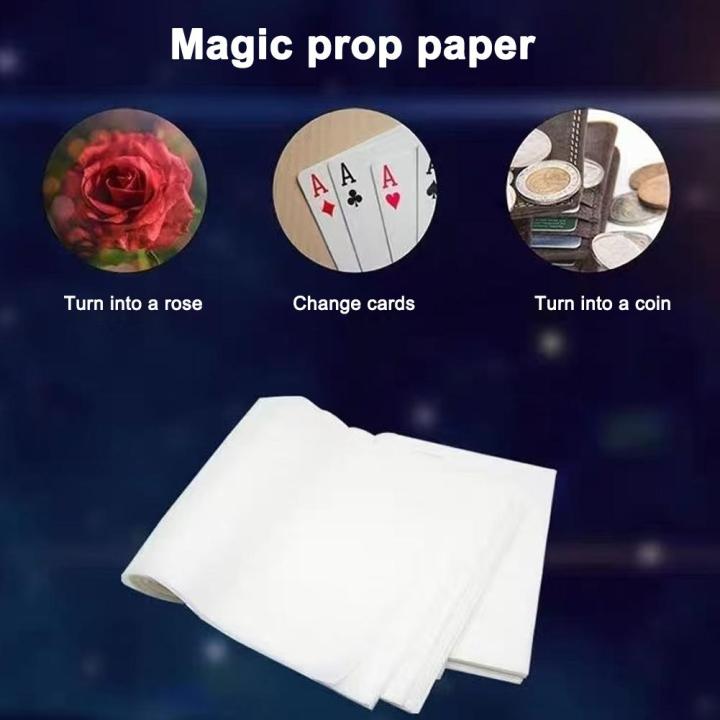 50*20cm Paper Magic Fire Prop 1/10 sheets Magic Flash Paper Professional Magician Props Stage ...