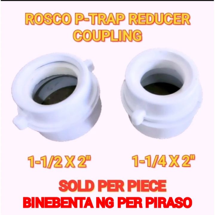 PVC UNIVERSAL PTRAP REDUCER 1-1/4*2", 1-1/2*2" P-TRAP COUPLING REDUCER PANG LABABO ROSCO #909 ...