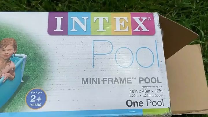 INTEX 57173 Rectangular Steel Frame Swimming Pool Adult Swimming Pool ...