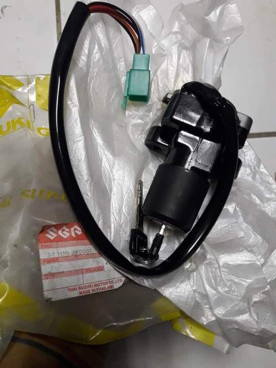 สวิทช์กุญแจแท้ใหม่ซูซูกิ/ใช้กับรถรุ่น suzuki/RG150 /TX110 ชุดกุญแจแท้ใหม่ ซูซูกิแกรมม่า150 ...