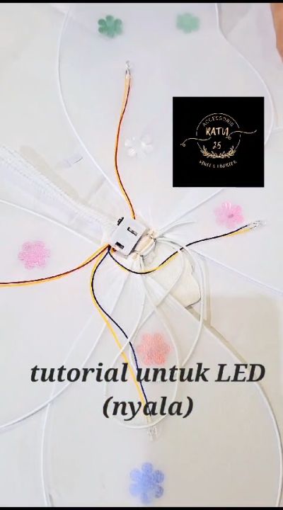 mainan anak SAYAP PERI KUPU KUPU plus tongkat plus bando LED/NON LED ...