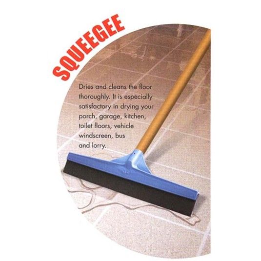K&H SQUEEGEE FLOOR WIPER COME WITH 4ft Aluminium HANDLE / ALAT TARIK ...