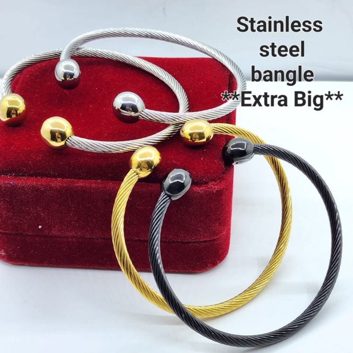 (Extra Big)Ready stock**316stainless steel bangle magnet for men | Lazada