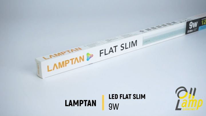 Lamptan LED T5 รุ่น Flat Slim 18W ขนาด 1200 mm. set ชุดรางแอลอีดี ...