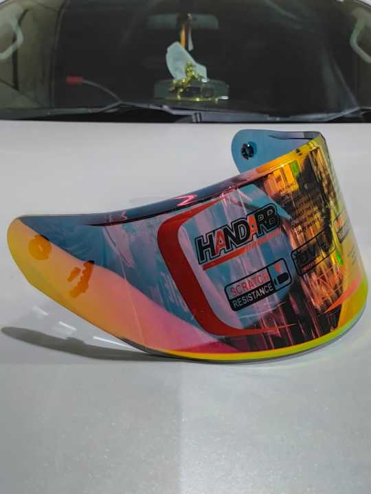 Kaca Helm Flat Visor NHK GP1000 , GP Tech , GP PRO NON RING iridium ...
