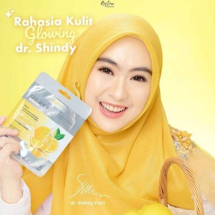 Reglow Sheet Mask ultimate glow 3 in 1 sheet mask with jeju lemon by dr ...