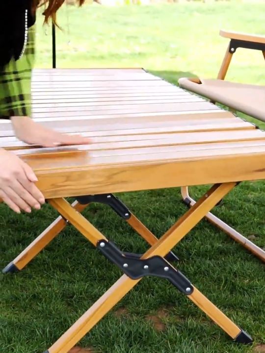 Outdoor Folding Table Portable Camping Equipment Picnic Barbecue Egg ...