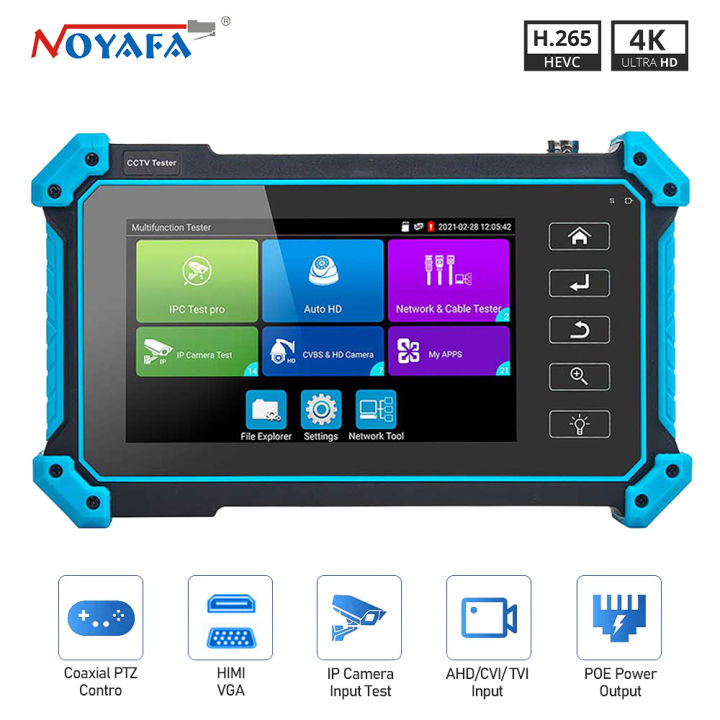 Noyafa NF-IPC715 IPC CCTV Tester 5.4 Inch 4K 1080P 8MP AHD CVI TV SDI ...