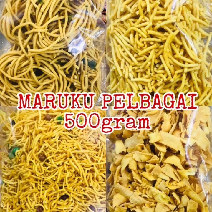 HALAL DAN RANGUP 😋 MURUKU / MARUKU PELBAGAI JENIS 500g MARUKU KASAR ...