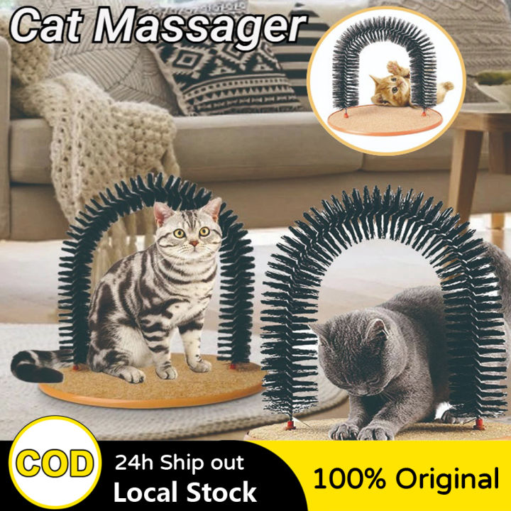 Pet Massage Arch Automatic Brush Cat Toy Anti-skid Scratching Device ...