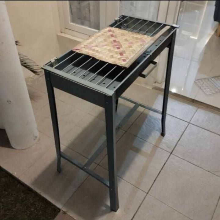 alat pemanggang Bakaran Sate arang Stainless Galvanis Panggangan Ayam ...