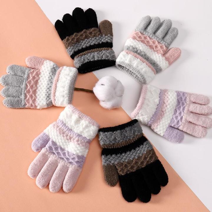 TEKANAI | Kids Autumn Winter Cute Warm Five Finger Gloves | Lazada PH