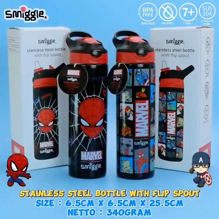 botol minum stainless steel flip drink bottle 520ml 21112 | Lazada Indonesia