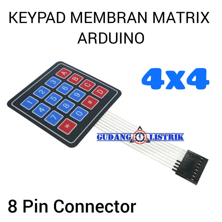 Numeric Keypad Membran 4x4 Matrix Arduino Input Key Button Lazada 8338