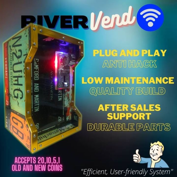 Piso Wifi Vendo Machine Set Easy Setup Durable Anti Hack Priority Plug ...