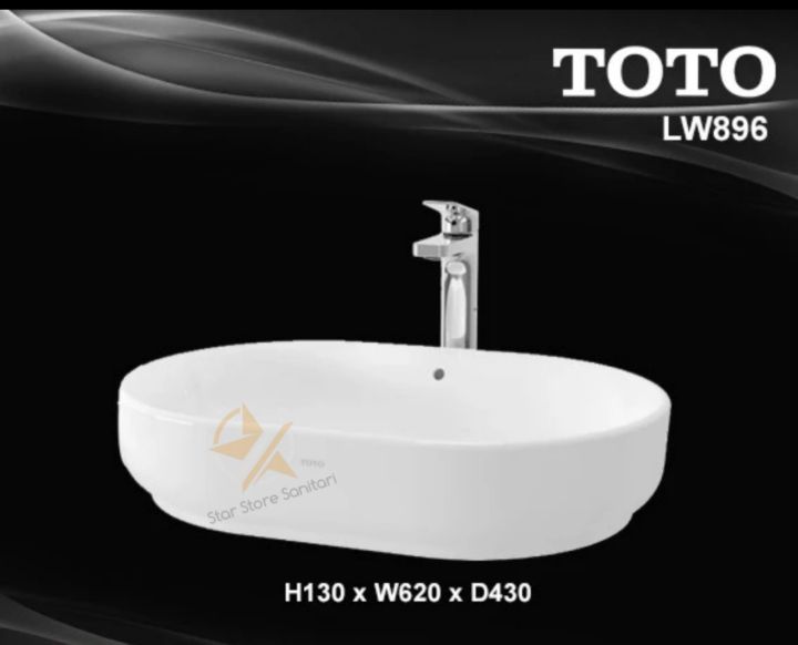 Wastafel Toto Lw 869 J Full Set Toto Original / Wastafel Toto Lengkap ...