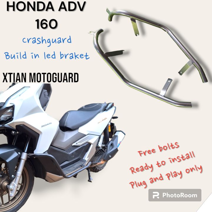 HONDA ADV 160 - NEW DESIGN CRASHGUARD (powder coated) | Lazada PH