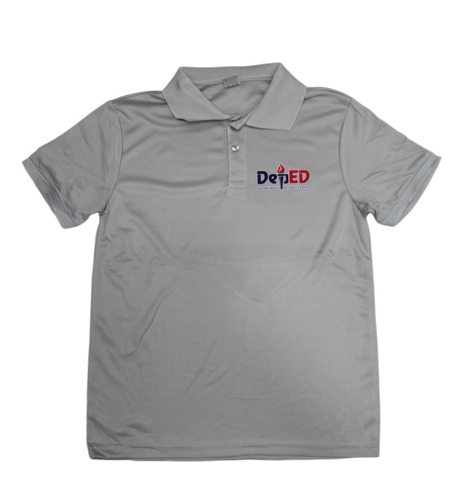 Deped Matatag Ash Gray Drifit Polo Shirt | Lazada PH