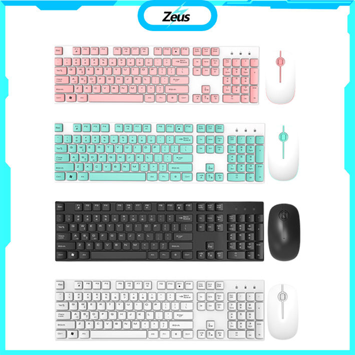 Zeus GK600 Slim 2.4GHz Wireless Keyboard And Mouse Set With USB ...