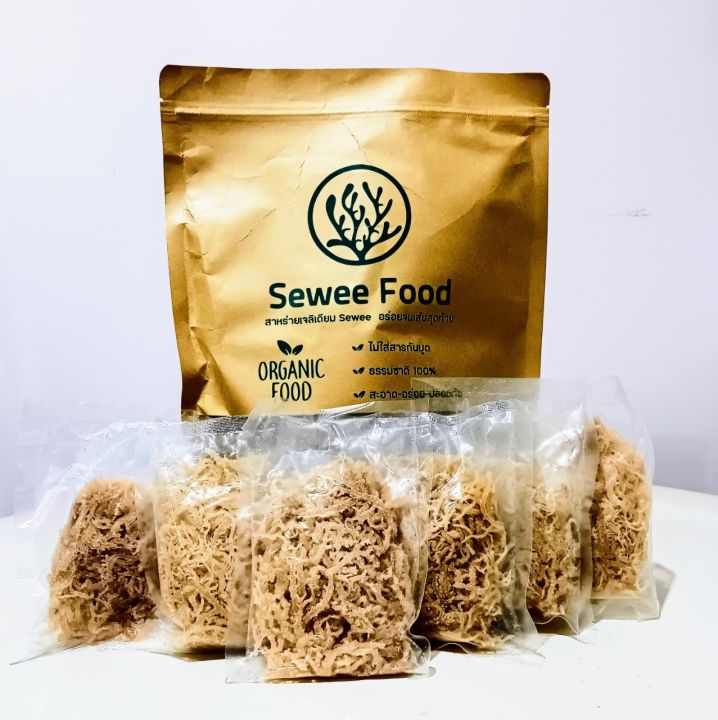 สาหร่ายทะเลขาว Sewee 5 ห่อ แถม 1 ห่อๆละ 100 กรัม | Lazada.co.th