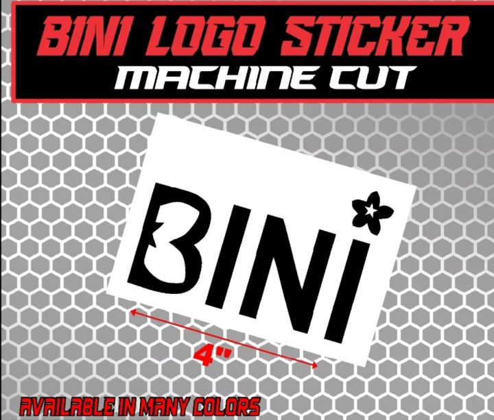 Bini logo sticker laminated waterproof | Lazada PH