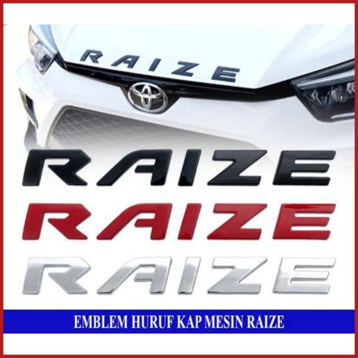Emblem Kap Mesin Raize Logo Kap Mesin Raize | Lazada Indonesia