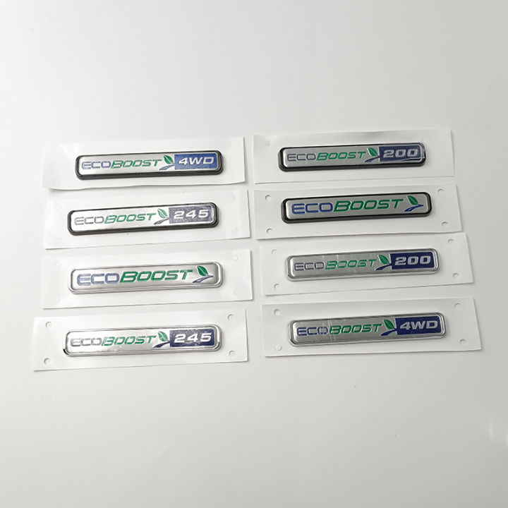 3D ABS Logo EcoBoost Emblem Car Trunk Badge For F150 Focus Fiesta Edge ...