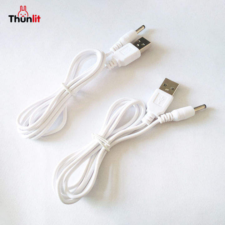 Thunlit DC Charging Cable 1.5m USB DC 3.5mm Round Cables For Lamps Fans ...