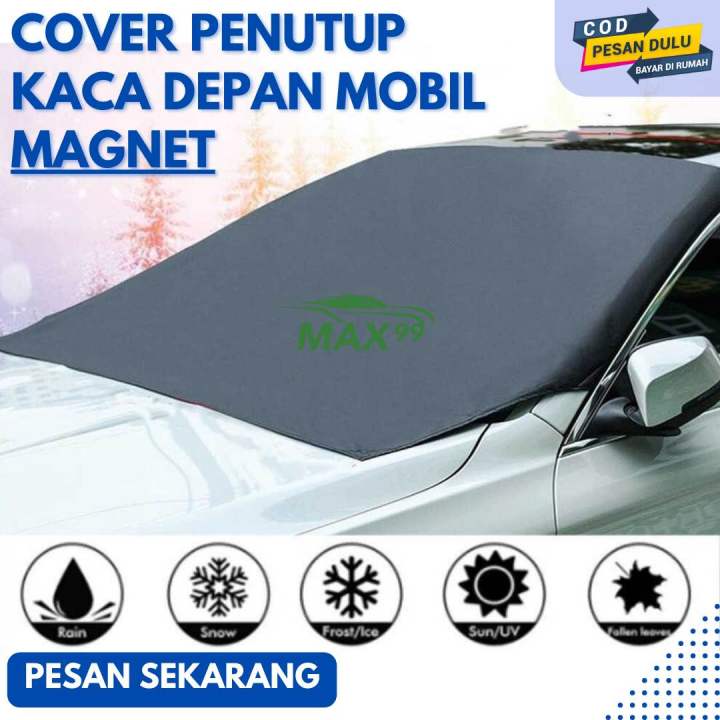 Cover Pelindung Kaca Depan Mobil dengan Magnet / Pelindung Kaca Mobil ...