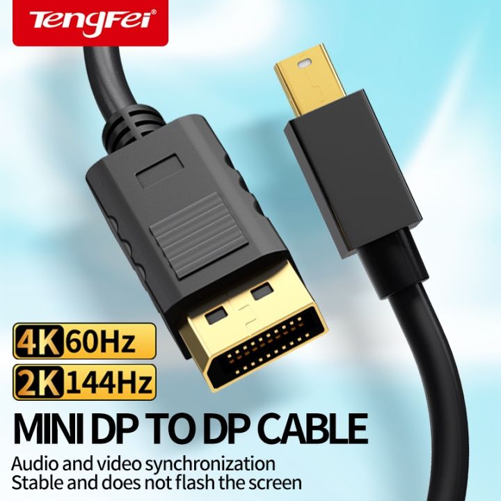 Mini DP To DP Cable 4K 60Hz 2K 144Hz 1080P Displayport Male to Male MDP ...