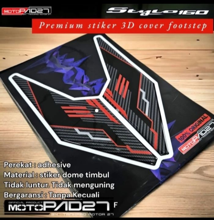 stiker footstep STYLO 160 stiker resin premium footstep Honda STYLO 160 ...