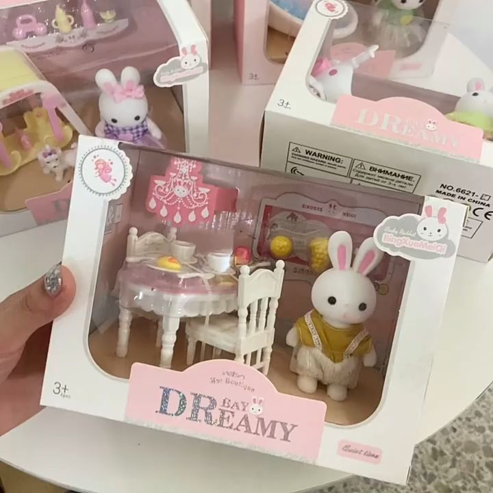บ้านตุ๊กตา Yasini Series Bay Dreamy เฟอร์นิเจอร์สำหรับบ้านตุ๊กตากระต่าย ...